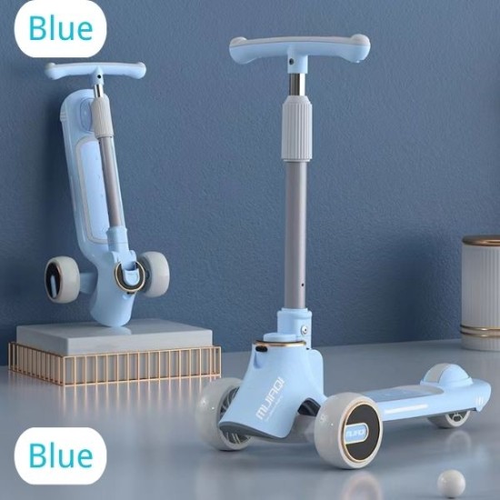 LED Wheel Kids Foot Scooter Kick Pedal Mobility E Scooter With Music Function | JPS Household ...